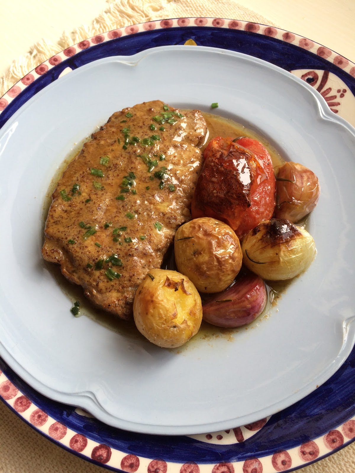 Comidas & Rumos: FILE DE PORCO COM MOLHO DE MOSTARDA E TANGERINA COM ...