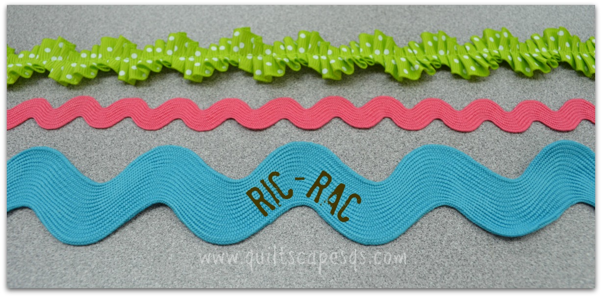 .Quiltscapes.: Fancy Finishes: Ric-Rac!