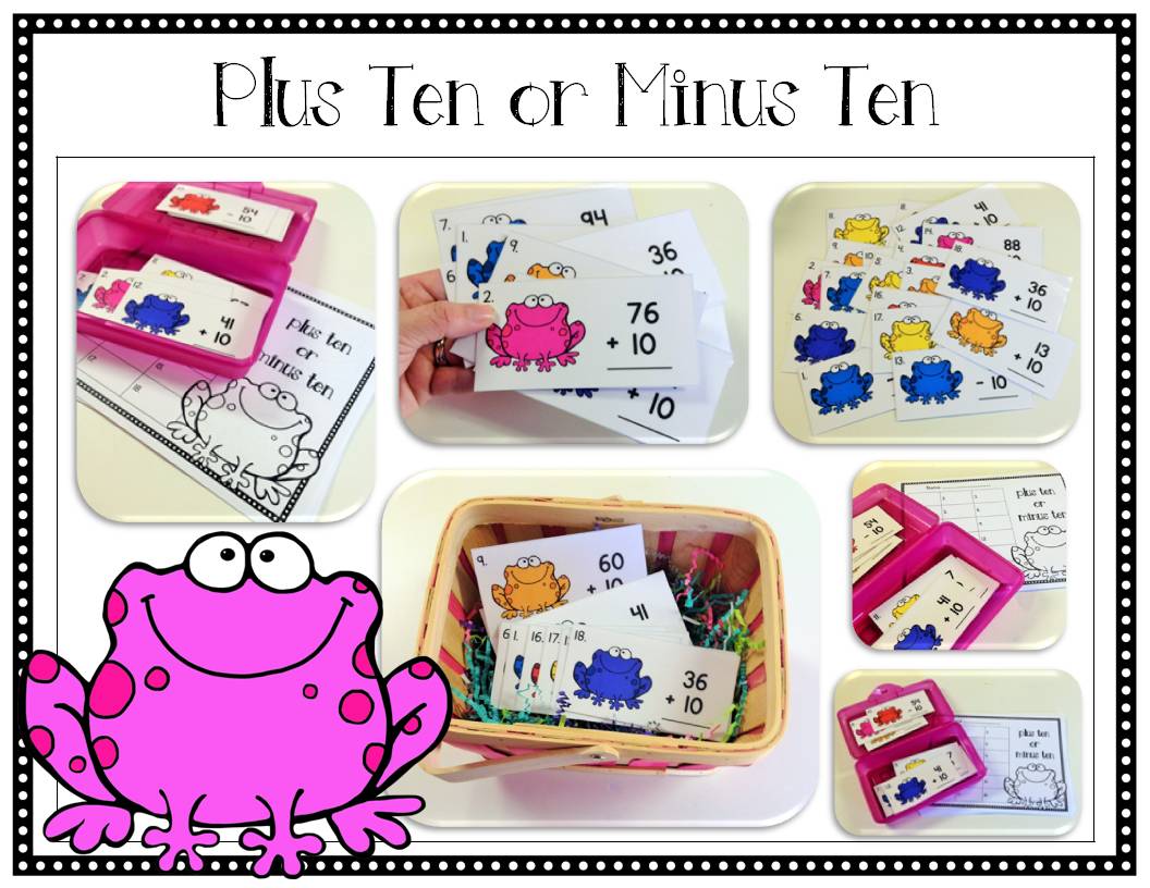 Doodle Bugs Teaching {first grade rocks!}: Frog Frenzy {Math Centers ...