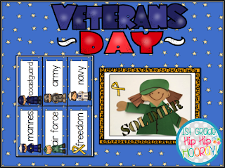 1st Grade Hip Hip Hooray!: Veterans Day...November 11th