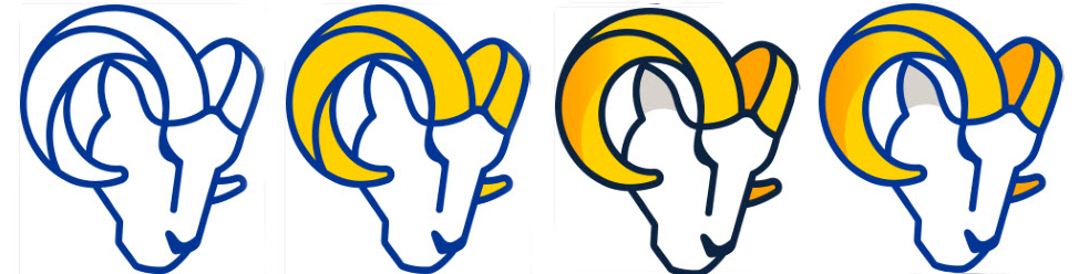 Pro Football Journal: Rams New Logos and Marks