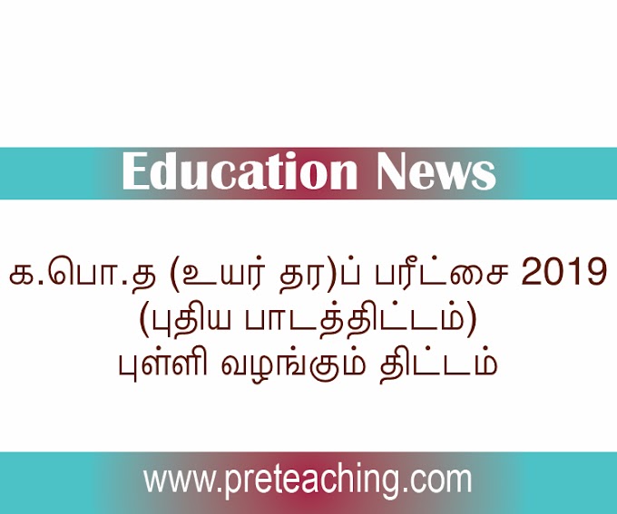 G.C.E.(A/L) Examinations - 2019 (New Syllabus) - Marking Schemes
