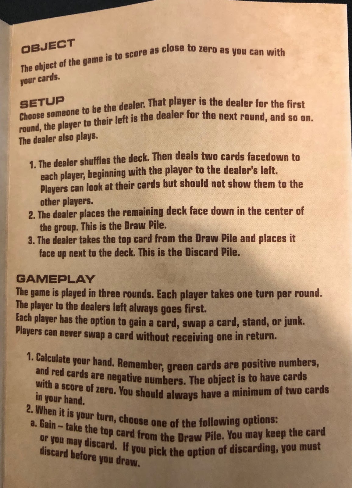 Daily Sabacc: The Rules of Sabacc