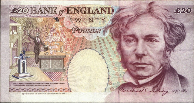 England 20 Pound Sterling note 1993 Michael Faraday|World Banknotes ...