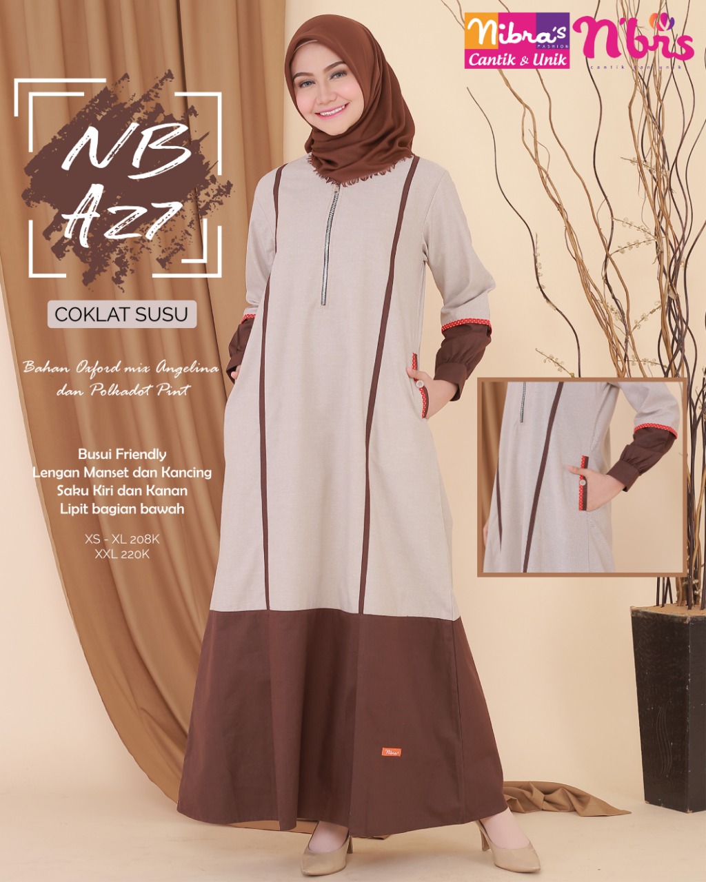 KOLEKSI GAMIS NIBRAS TERBARU NB A27