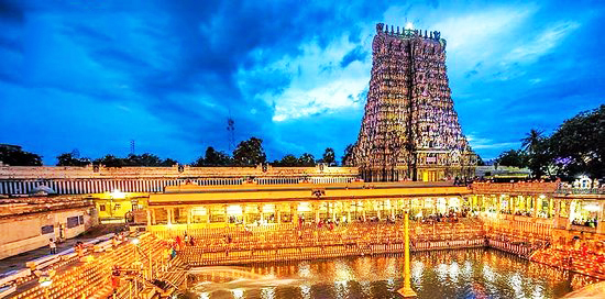 Meenakshi Temple At Night