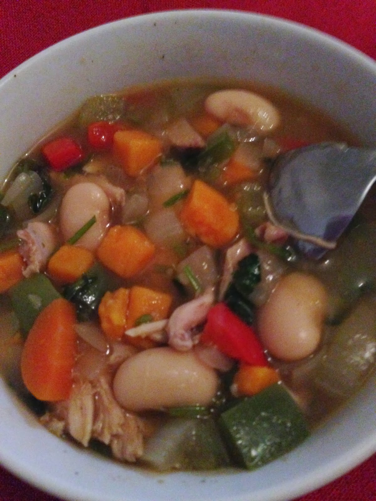 Not Your Nana's Kitchen: Chicken and butter bean broth