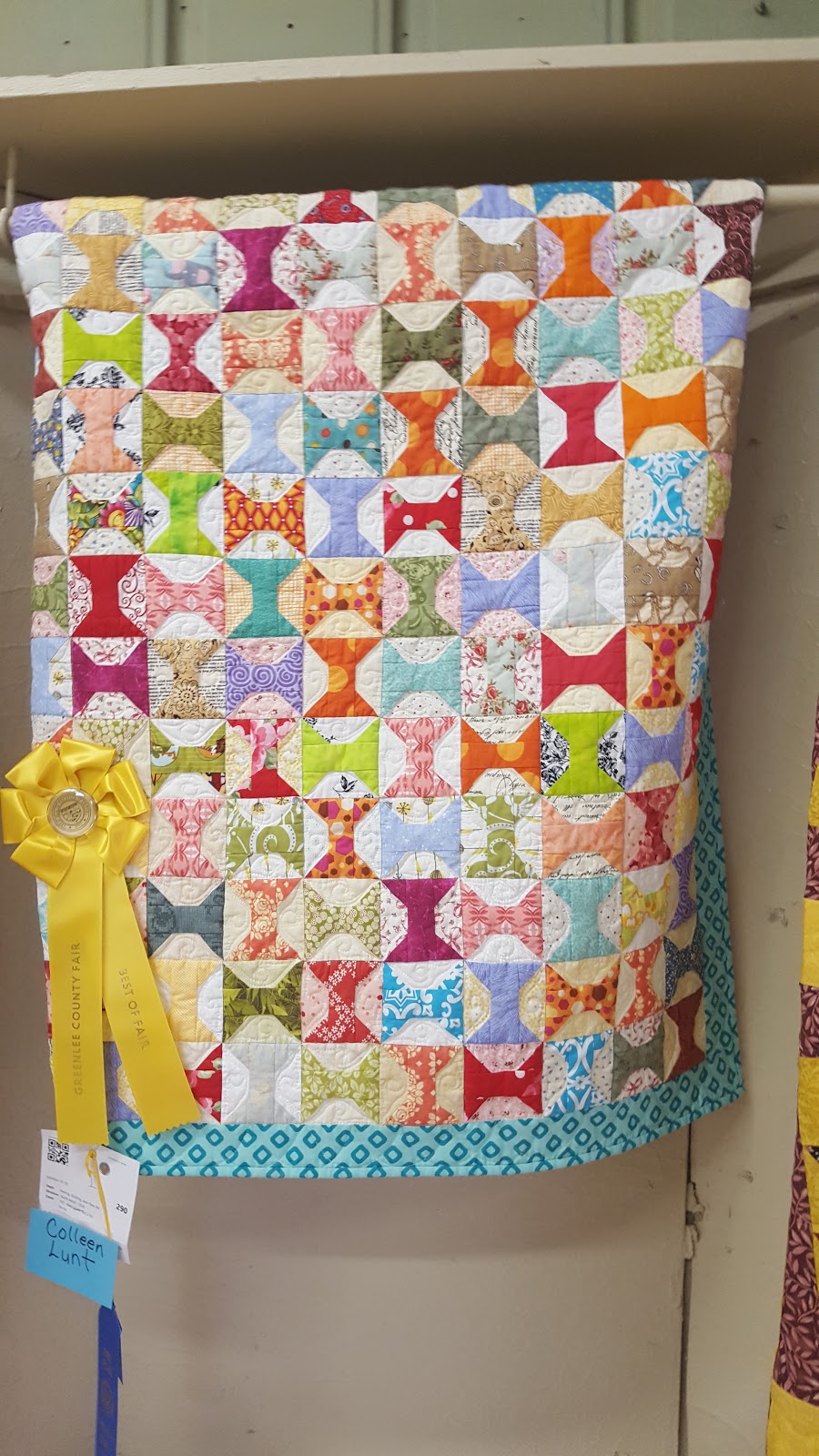 Colleen's Quilting Journey: Spool Baby Quilt - Best of Fair 2018