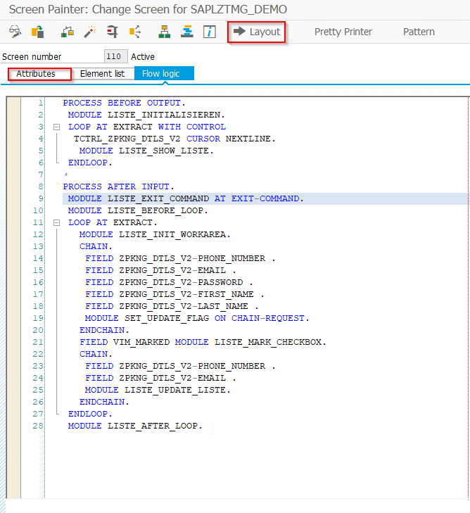 SAP ABAP Central: Usage of Module Pool to customize fields in TMG