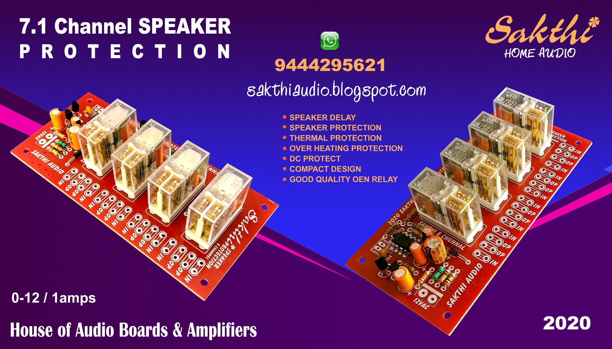 SAKTHI AUDIO CHENNAI SALEM: SPEAKER PROTECTION 7.1 CHANNEL