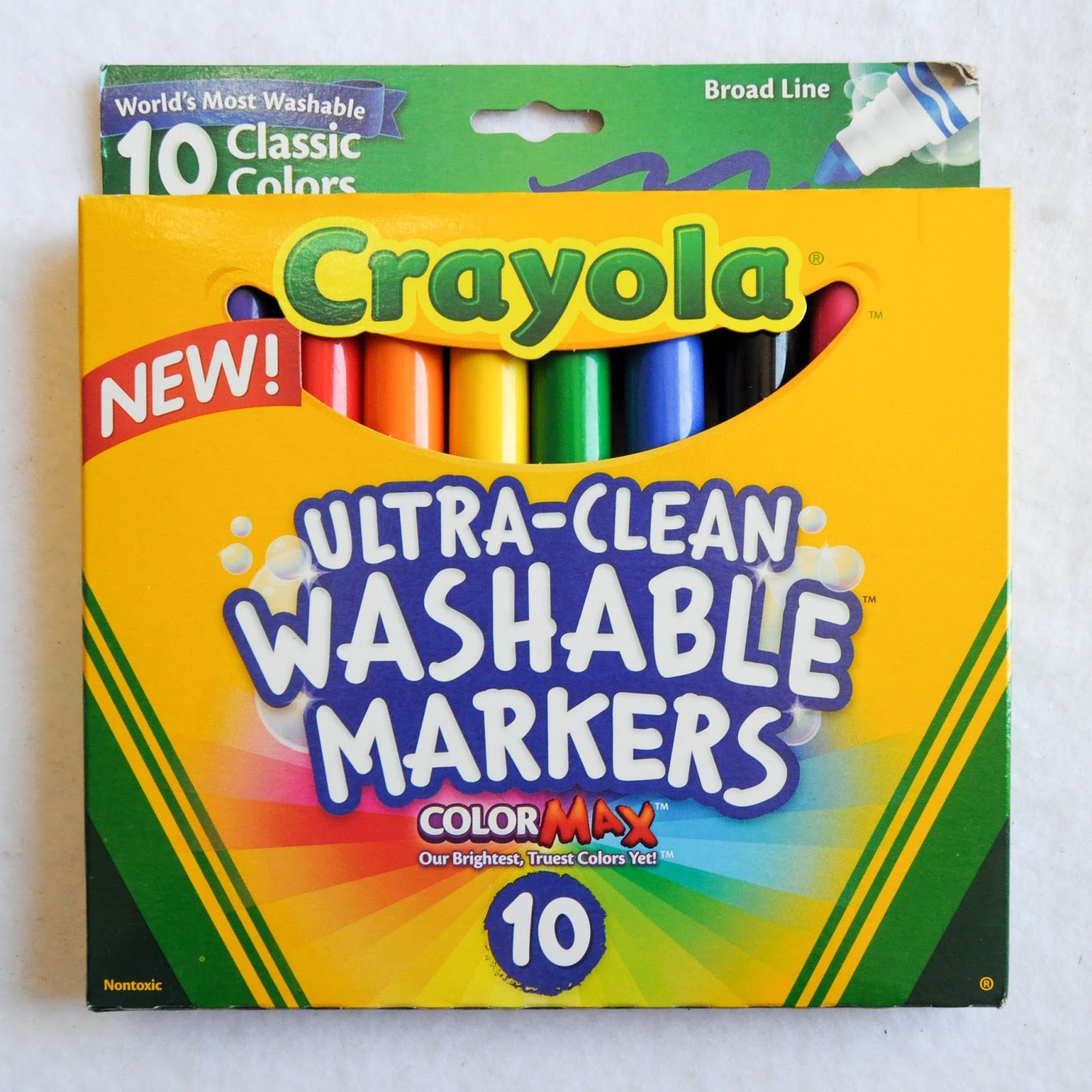 Crayola Ultra-Clean Washable Markers Color MAX: What's Inside the Box ...
