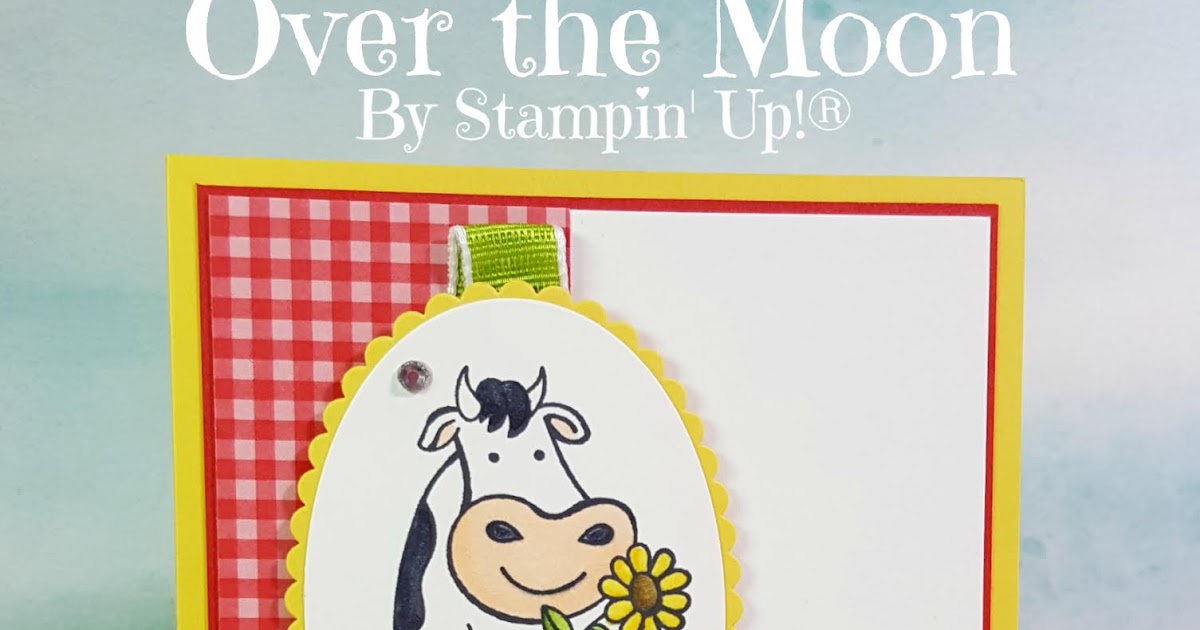 Over the Moon Cow Thinking of You Card