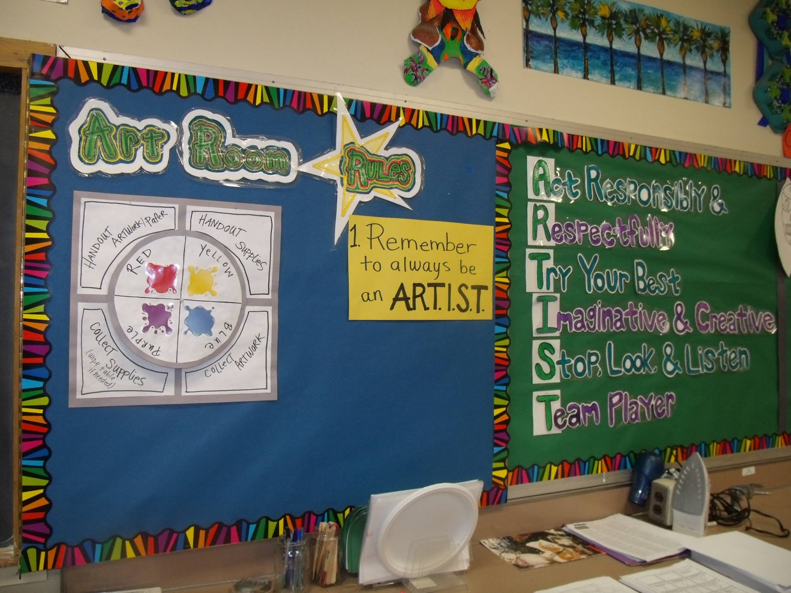 Bulletin Boards to Remember: More Art Room Rules