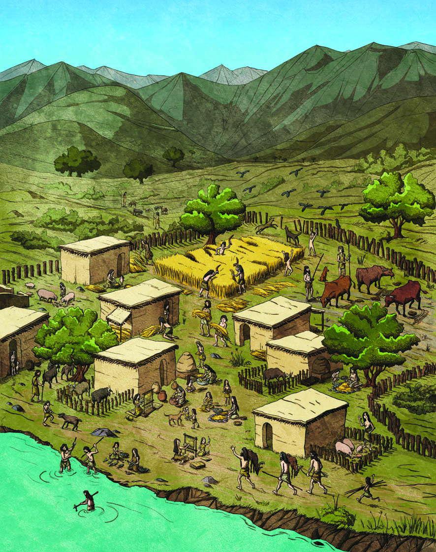 HISTOCARLOS: Una Aldea Neolítica