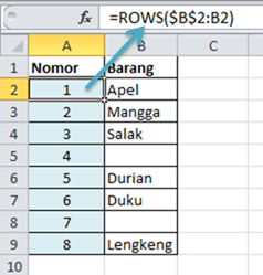 Contoh Rumus Excel Praktis: Membuat Nomor Urut Dengan Mudah