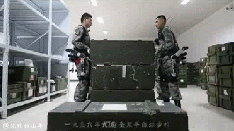 China Defense Blog: Animated gif of the day: Powered Exoskeleton in use ...