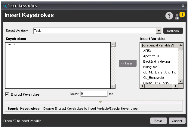 Automation Anywhere Insert Keystroke Mouse Move Mouse Click Mouse Scroll Command