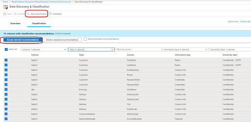 AZURE SQL - DATA DISCOVERY & CLASSIFICATION