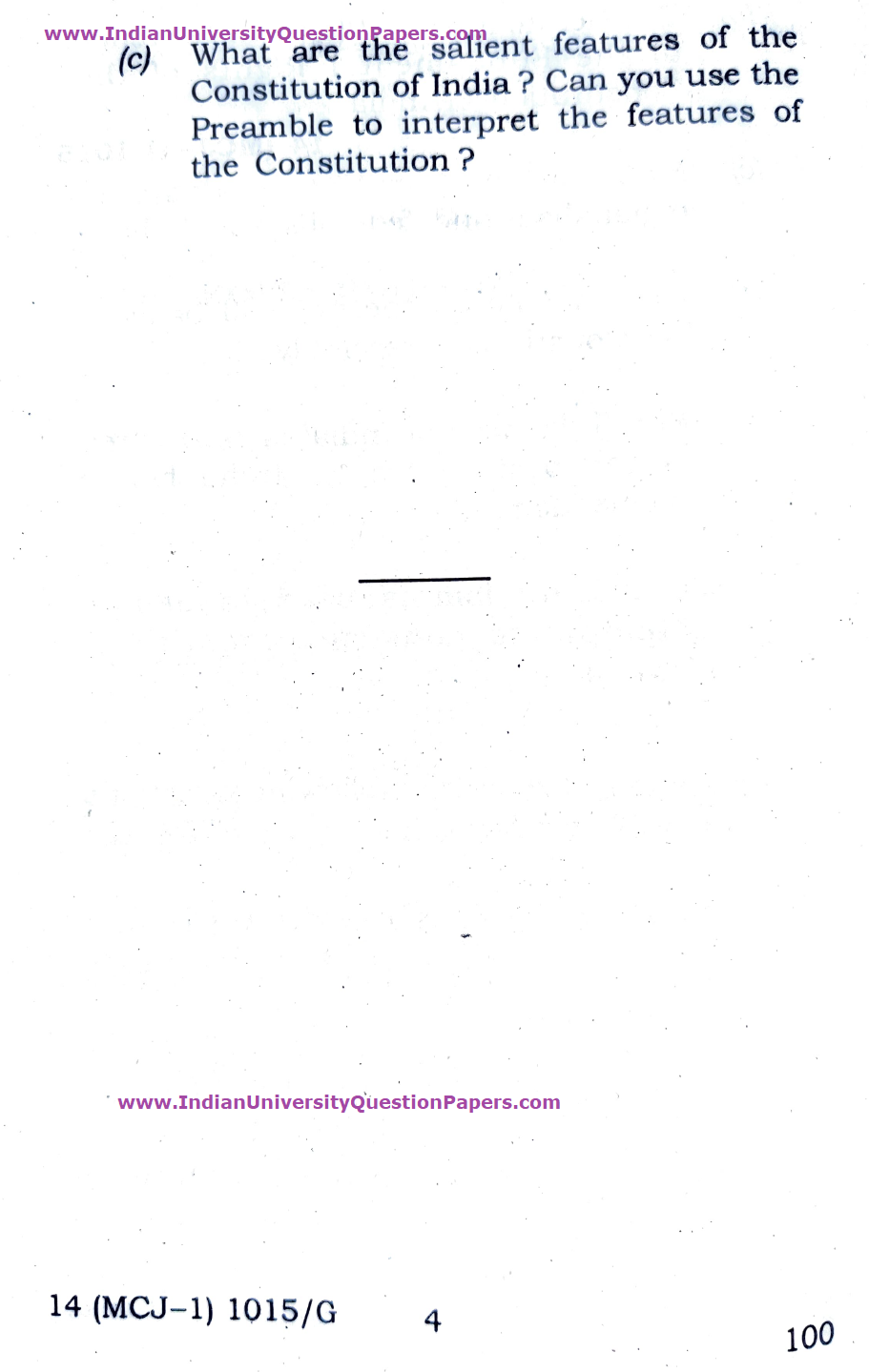 Gauhati University Paper MMC-1015 Indian Society and Politics 1st ...