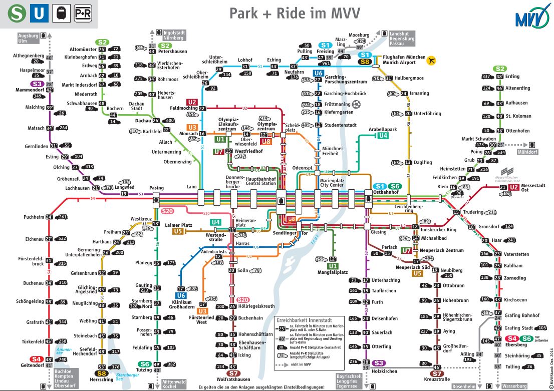 NIEMCY non stop: język, praca, życie codzienne: Monachium plan metra