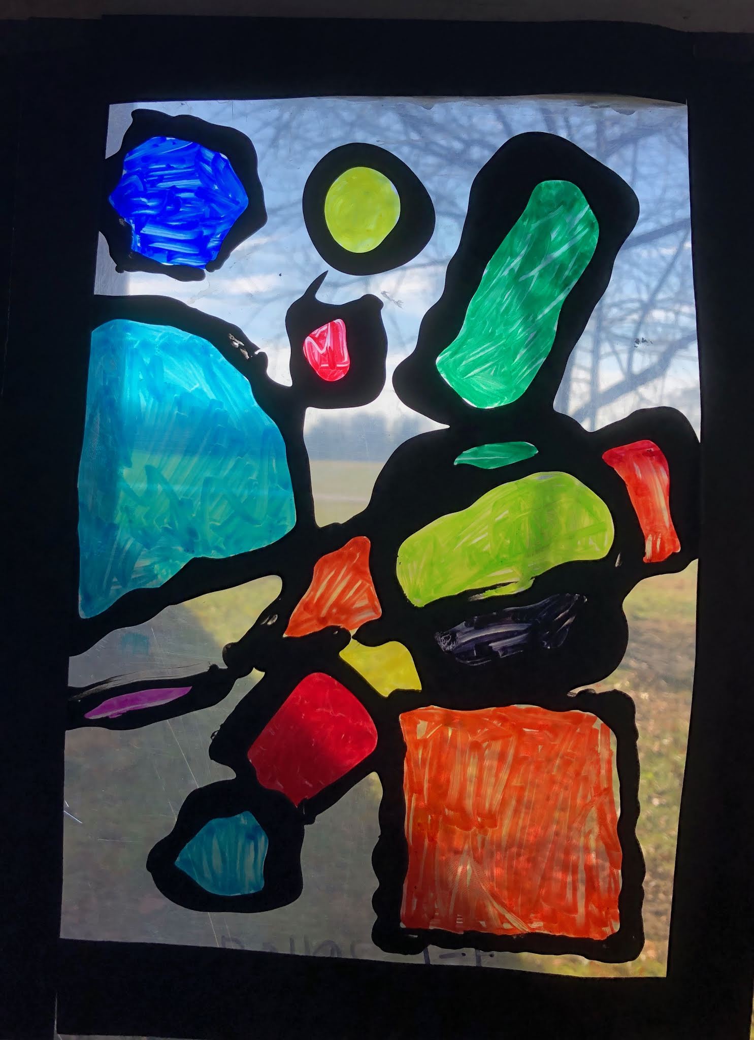 Mrs. Harris' art room: 1st grade art lesson Frank Lloyd Wright Stained ...