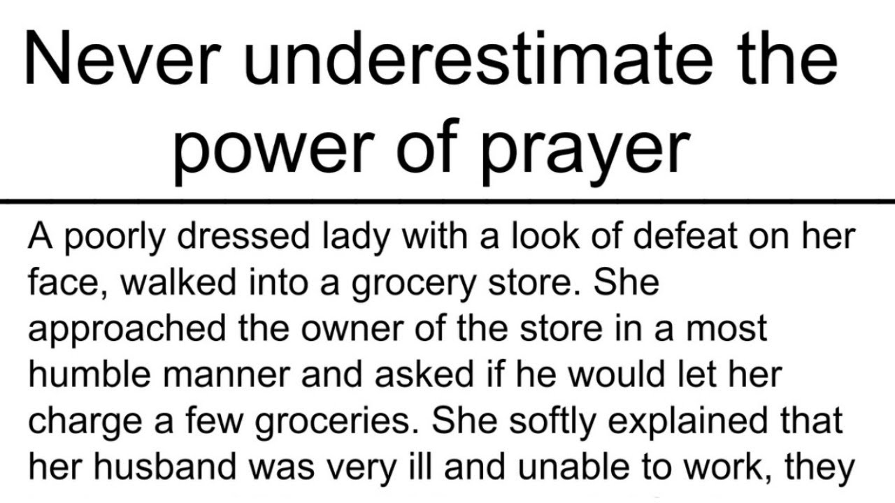 A Beautiful Story Never Underestimate The Power Of Prayer GOD a-beautiful-story-never-underestimate-the-power-of-prayer-god