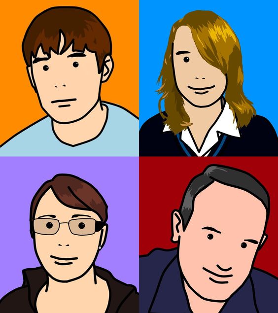 JULIAN OPIE INSPIRED PORTRAITS