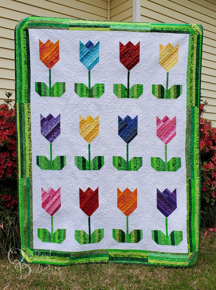 Quilted Delights: All About Strings Blog Hop - Spring Strings