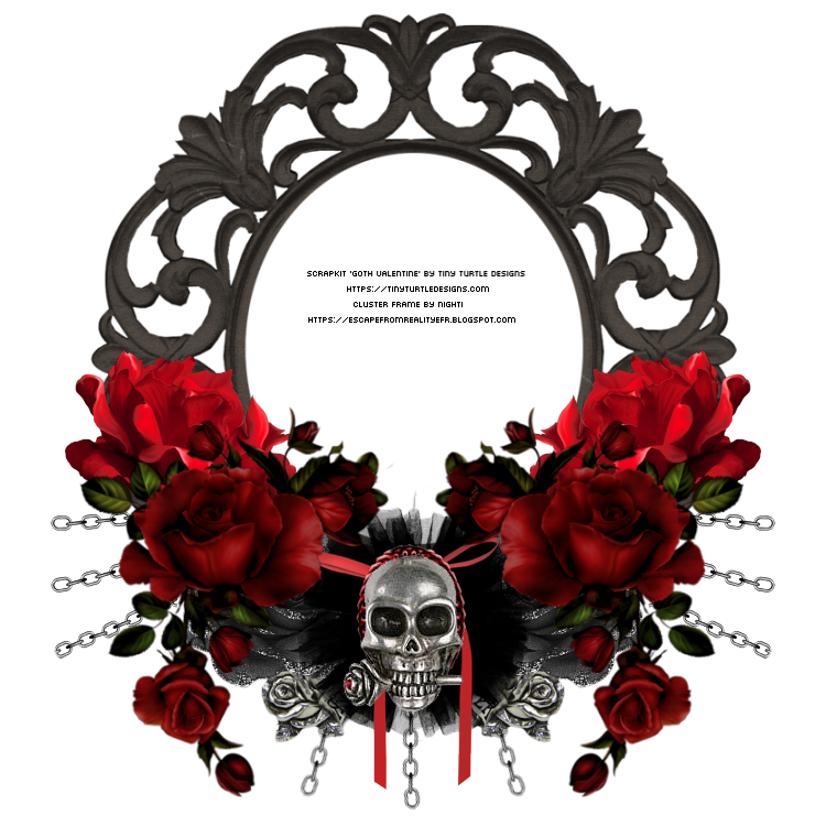 Escape From Reality Blog: FTU 'Goth Valentine' Cluster Frames TTD
