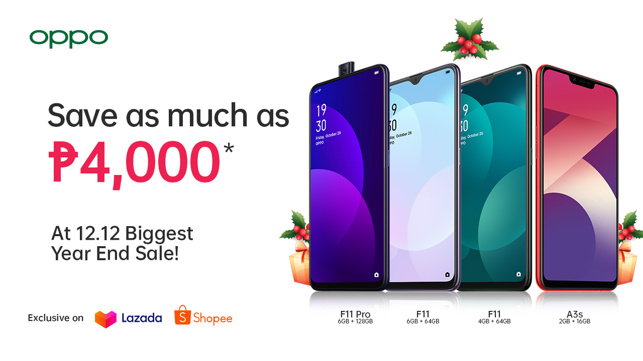 Get up to 24% discount on OPPO smartphone on Lazada and Shopee. - Gizmo ...