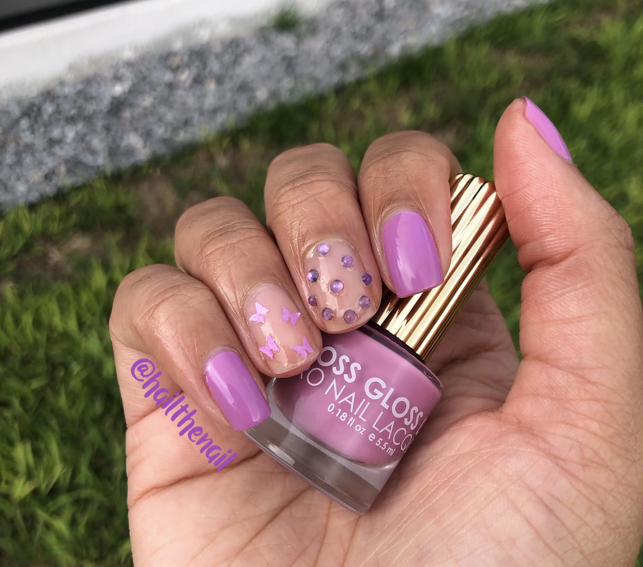 Hail the Nail!: Floss Gloss Nail Art ft.: Lean!