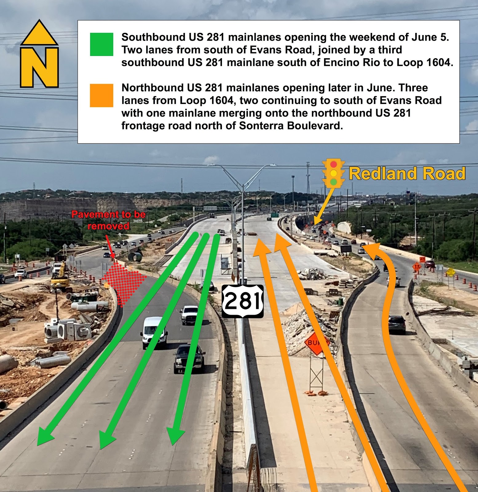 Go Ahead!: Traffic Switch to Open New US-281 Mainlanes and Southbound ...