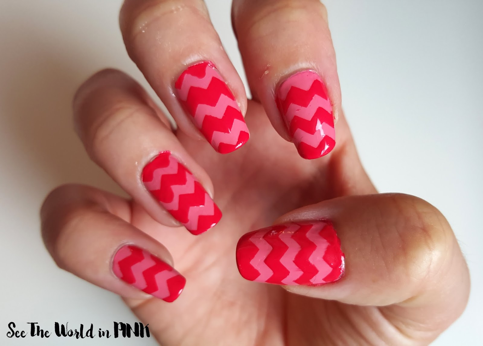 Manicure Monday - Chevron Nail Art and a Quick How To on Nail Vinyls ...