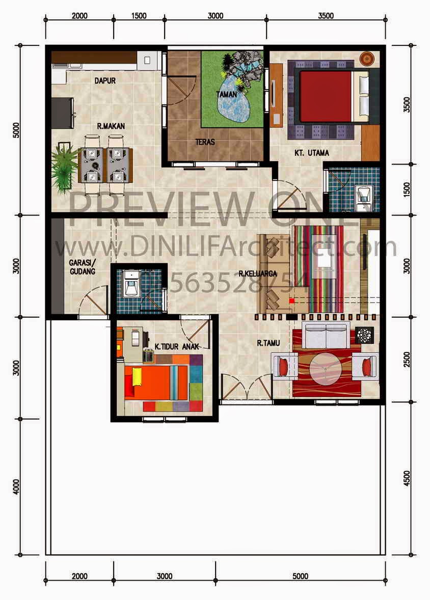 DINILIFA ARCHITECT: Desain Renovasi Menambah Luasan Rumah dengan Sisa ...