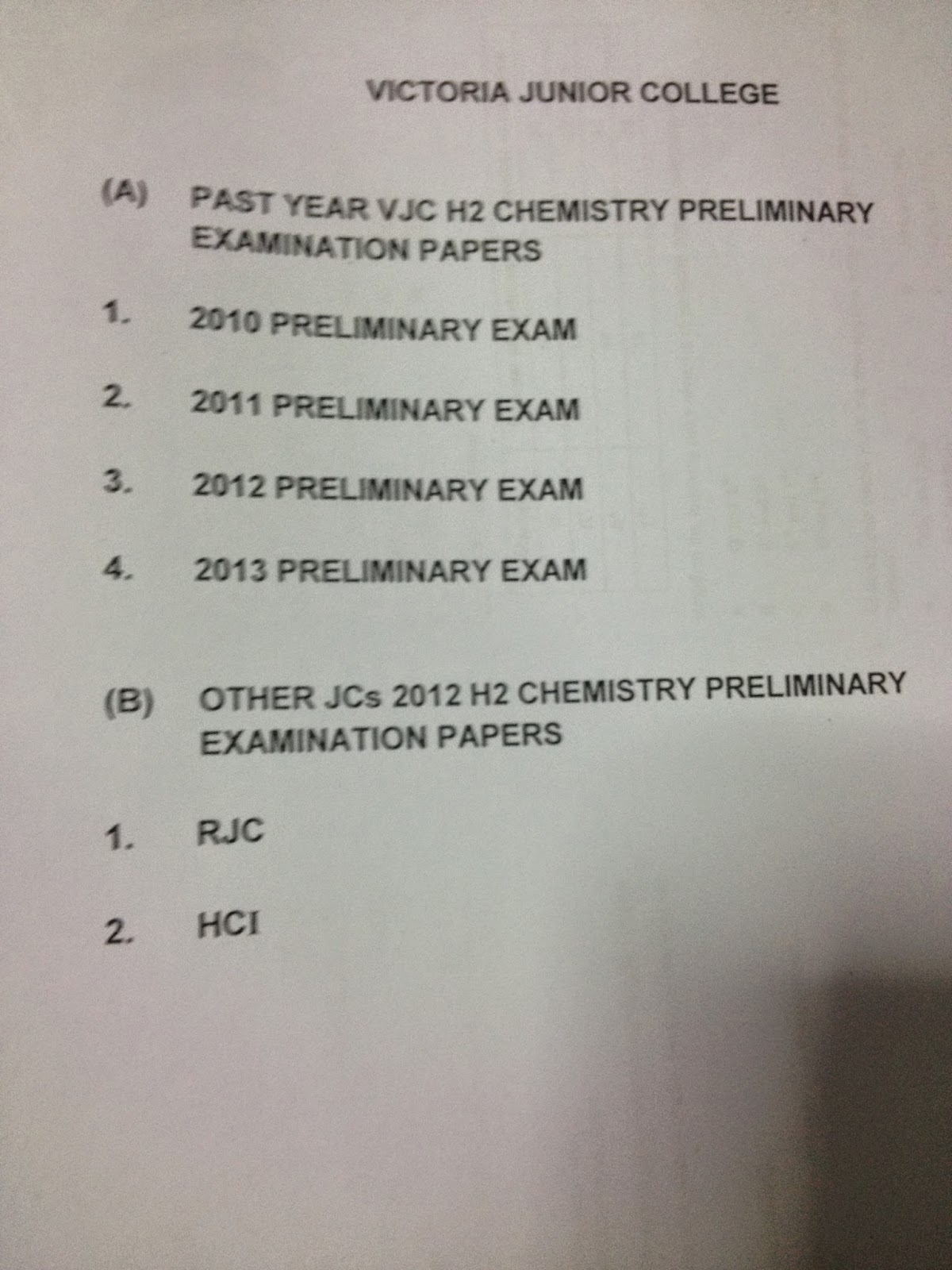 A LEVEL JC PAST YEAR PAPERS AND STUFF 2014: A LEVEL JC past year papers ...