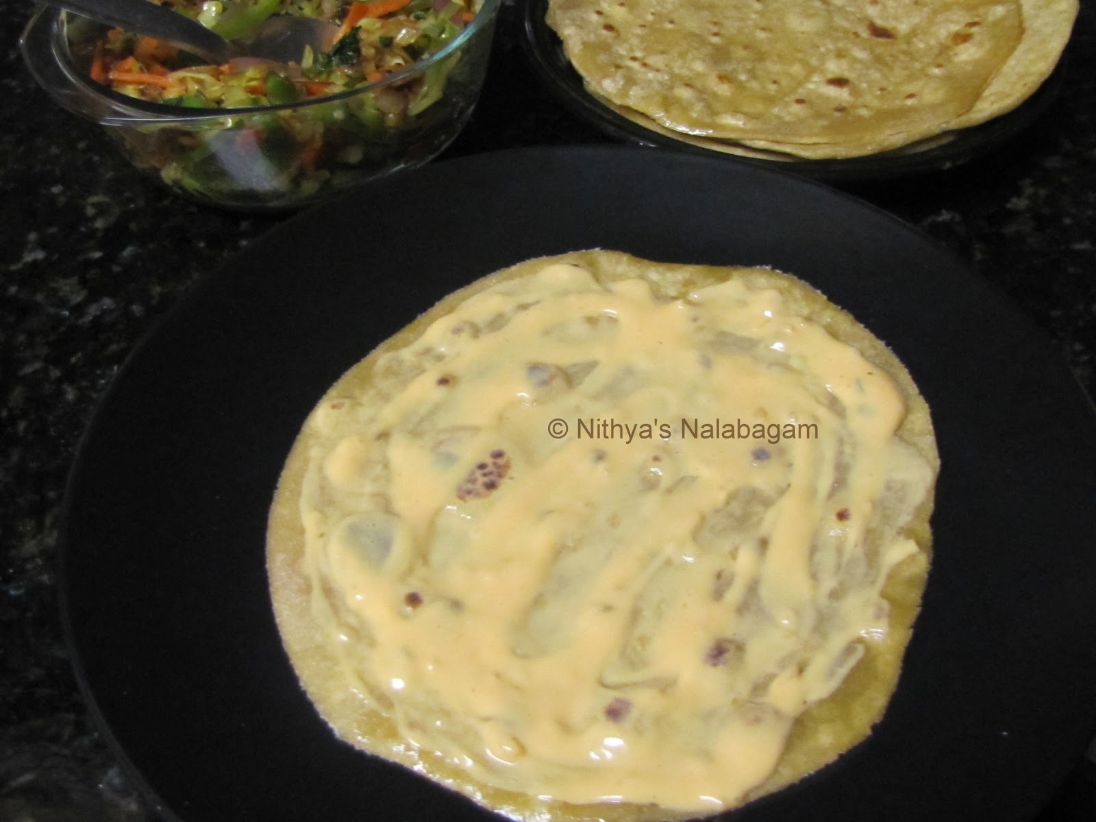 Vegetable Chapati Roll |Nithya's Nalabagam