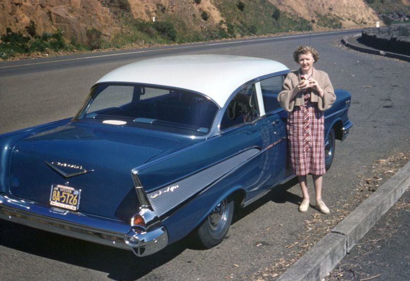 Color Snapshots of People Posing With Their Cars in the 1950s ~ Vintage ...
