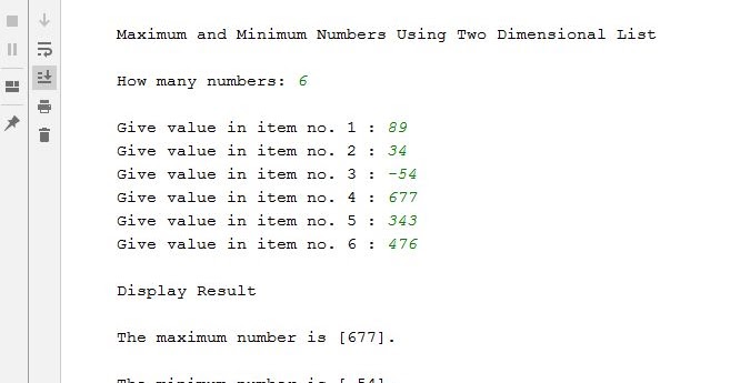 Free Programming Source Codes and Computer Programming Tutorials: Maximum and Minimum Numbers ...