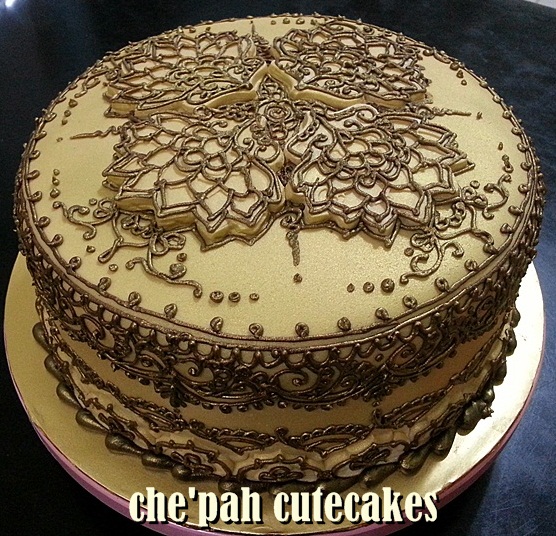 Home Bakery Bangi - Kajang: KEK HENNA DESIGN