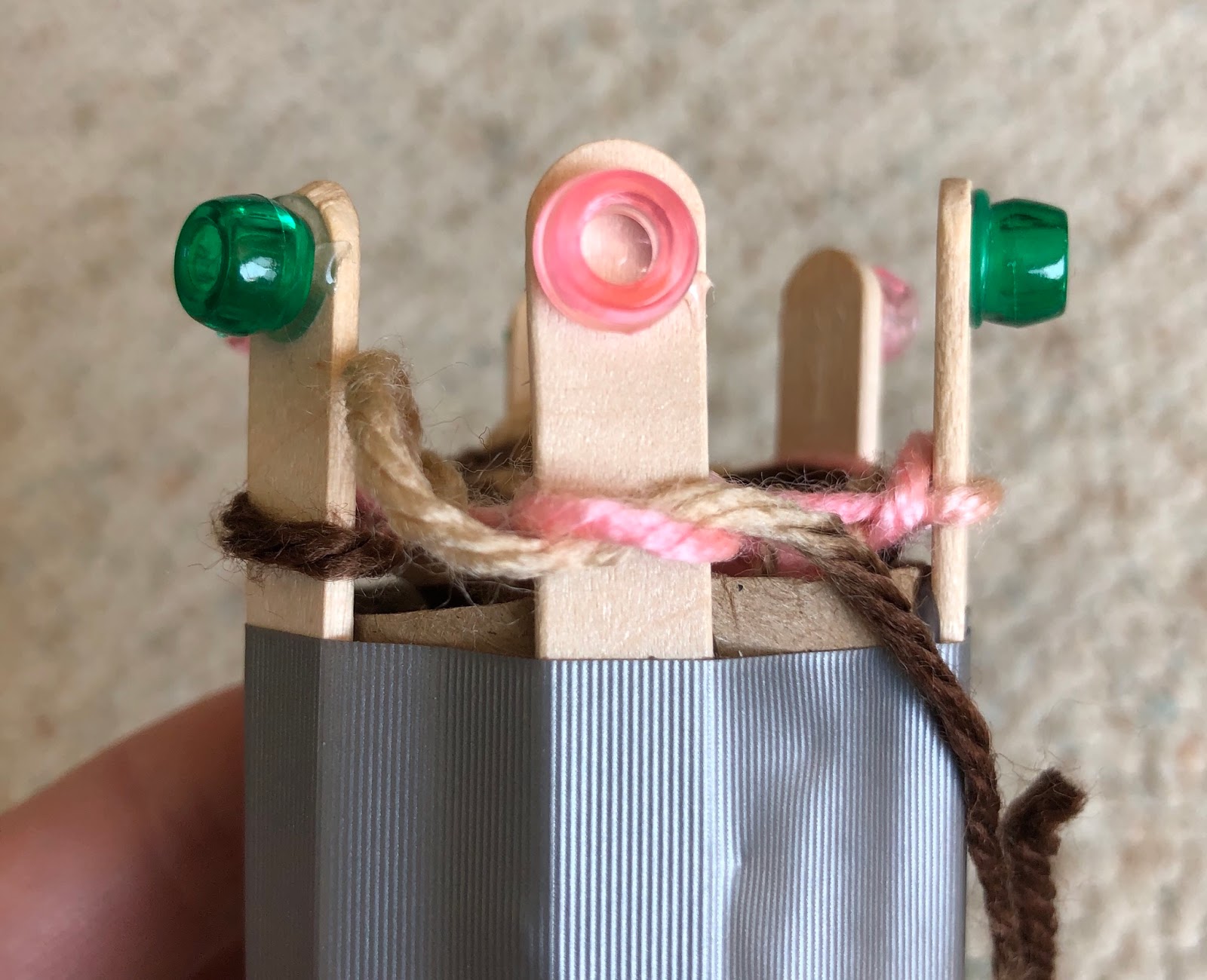 Homemade Loom Knitting
