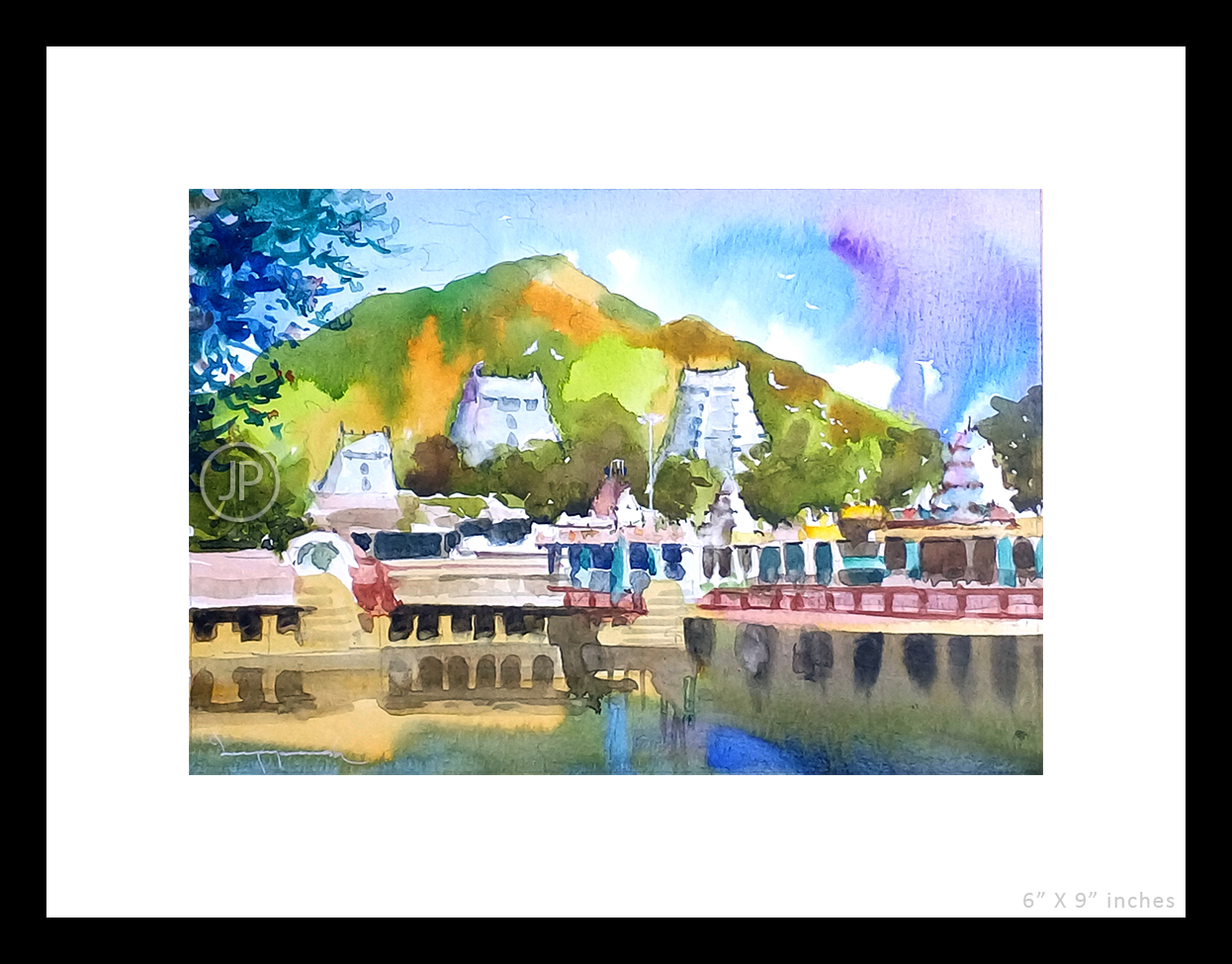 South Indian paintings: WATER COLOUR & ACRYLIC PAINTINGS