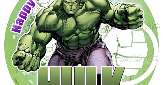 Edible Image Printing Incredible Hulk Picture 5 - Aisha Puchong Jaya