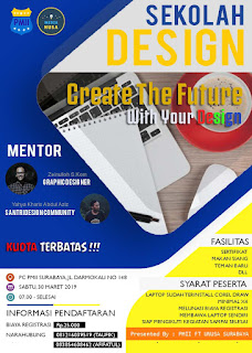 Contoh Poster Pamflet Pelatihan Desain Grafis - Mahasiswa Unusa