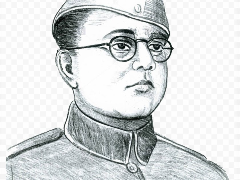 Netaji Subhash Chandra Bose Sketch
