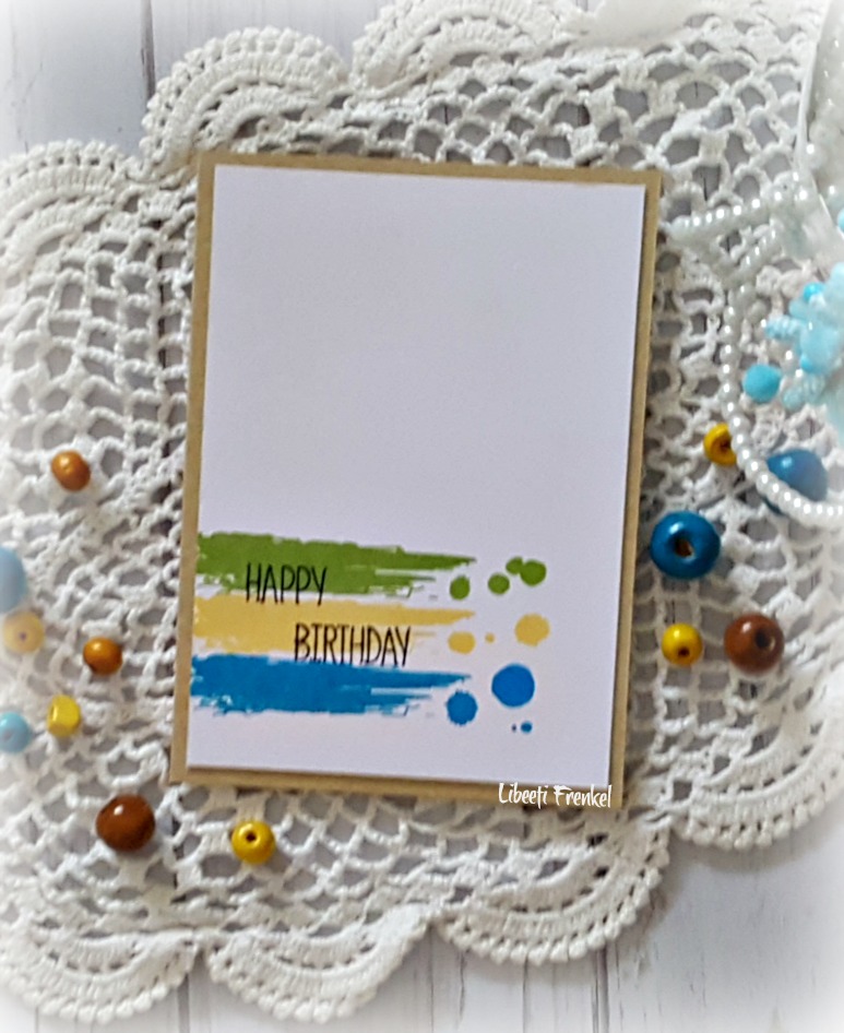 Creation with love: A birthday card with brush strokes - CAS(E) This ...