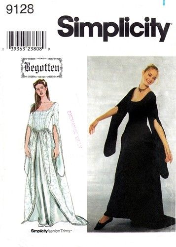 Hexenstern: Old School Goth Sewing Pattern Simplicity *Begotten