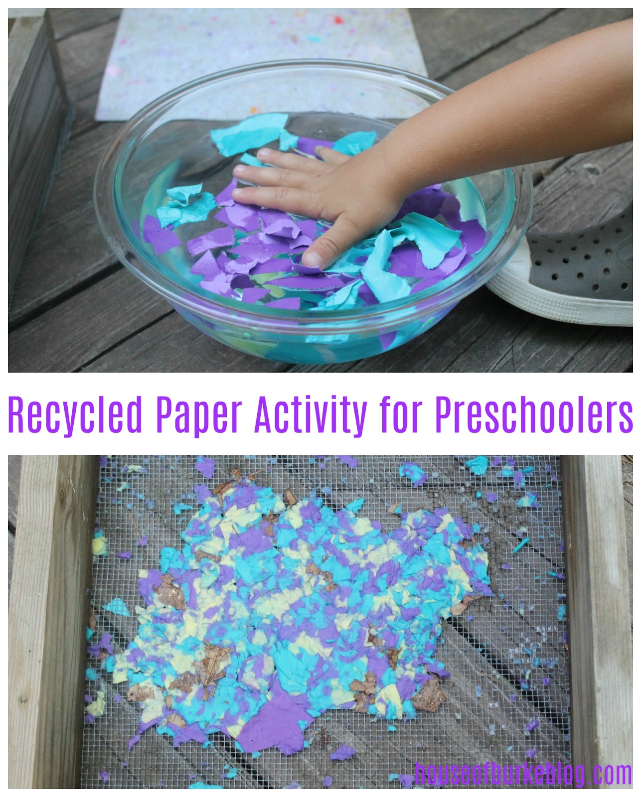 House of Burke: Recycled Paper Activity for Preschoolers
