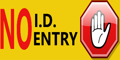 No Id No Entry Clipart