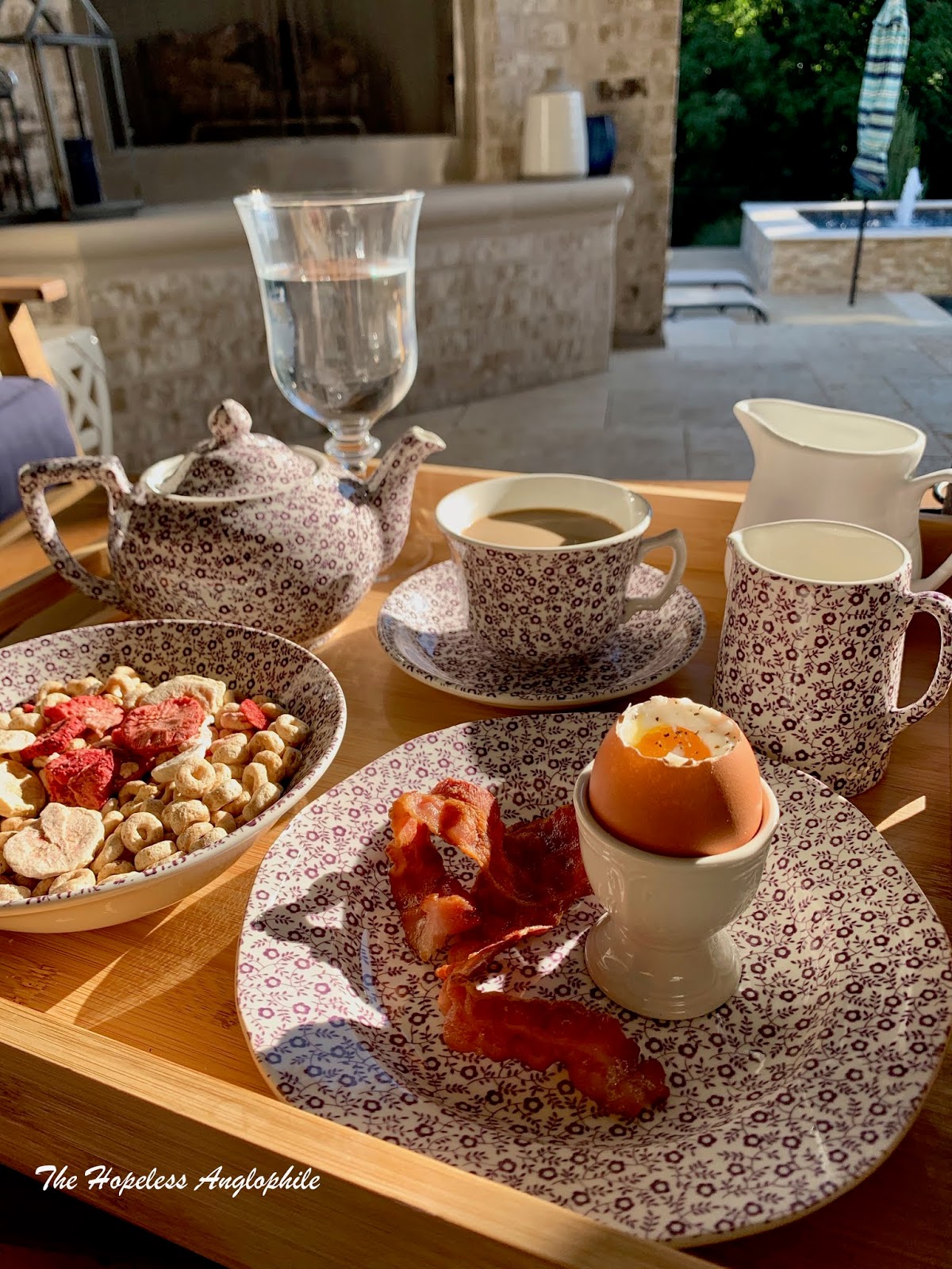 The Hopeless Anglophile: Back Porch Breakfast with Burleigh