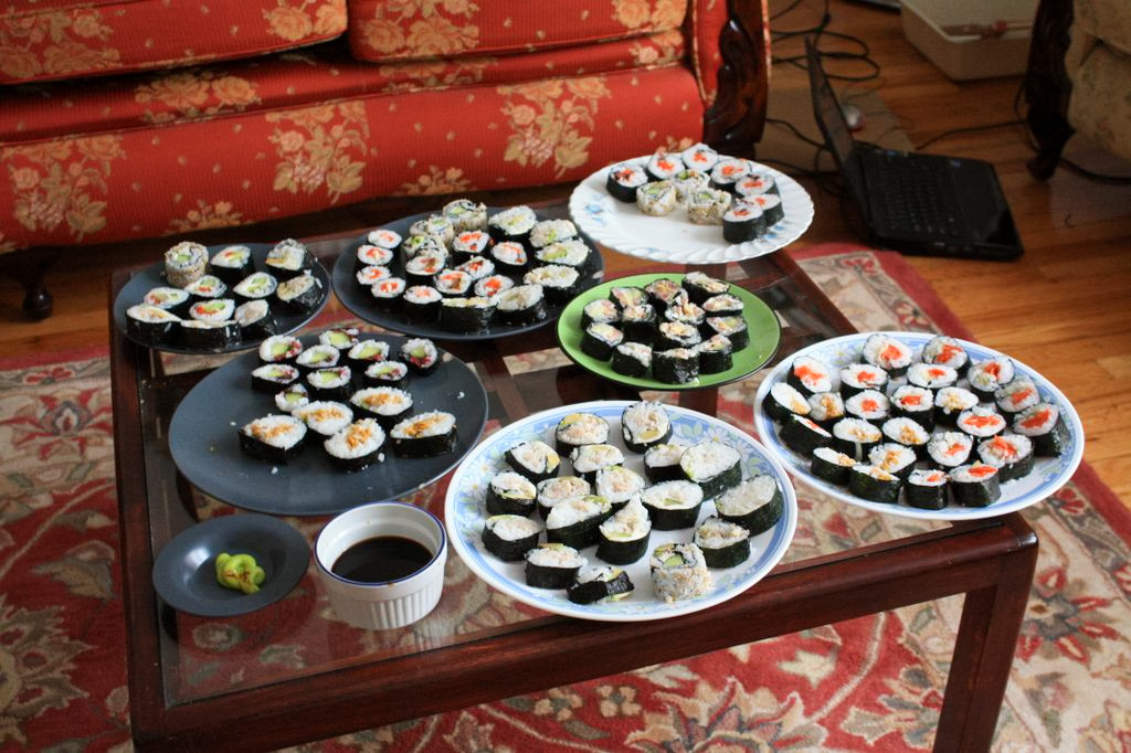 Random Cuisine: Chocolate Sushi with Coconut Rice